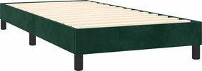 Rám postele s boxspringem tmavě zelená 90 x 190 cm samet 3120745