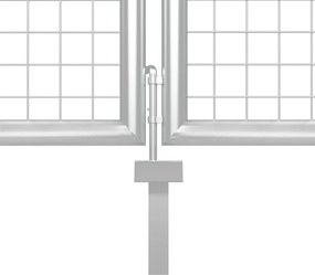 vidaXL Zahradní brána ocel 350 x 100 cm [144341] Barva: Zelená