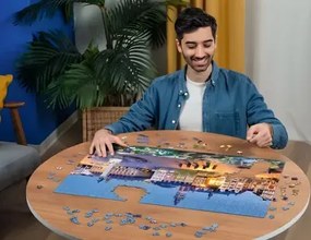 RAVENSBURGER Panoramatické puzzle Lille, Francie / 1000 dílků / 98 x 3