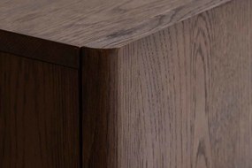 Designová komoda Takayoshi 160 cm tmavě hnědá