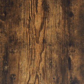 Rám postele s čelo Kouřový dub 120 x 200 cm Kompozitní dřevo 3413625
