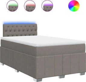 Box spring postel s matrací taupe 120x190 cm textil 3289318