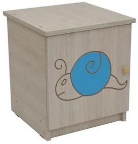 Dětský noční stolek s výřezem MÉĎA - modrá