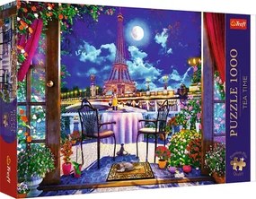 Trefl - Puzzle - Premium Plus Tea Time: Noční Paříž / 1000 dílků / 68.
