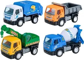 JOKOMISIADA Sada nákladních vozidel A / Auta / 4 ks / plast