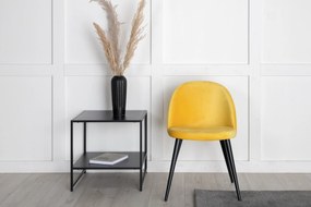 Jídelní židle Velvet, 2ks, žlutá, S50xD57xV76,5