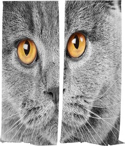 IMPAR Závěsy Kočičí pohled (Rozměr : 140x250, Materiál: Interlock)