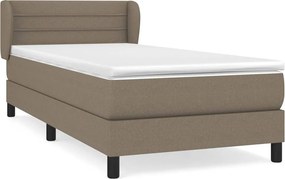Box spring postel s matrací taupe 100 x 200 cm textil 3126305