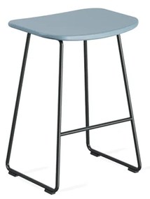 Židle Klejn Low Barva kovové konstrukce: Matt black 31, Barva sedáku a opěradla z recyklovaného plastu: Powder blue IS503