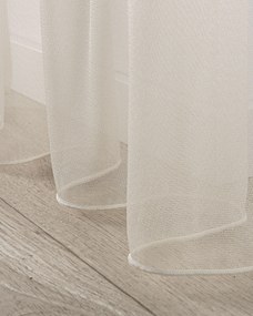 Záclona na řasící pásce Wave barva zlatá látka poloprůhledná, lesklé, pletený vzor
