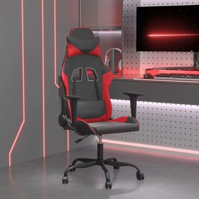 Herní židle černá a červená umělá kůže 3143642