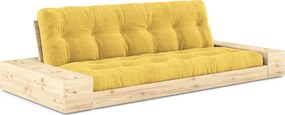 Karup Design Rozkládací pohovka BASE - 514 Honey / Se dvěma bočními boxy