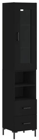 Skříň highboard černá 34,5 x 34 x 180 cm kompozitní dřevo,  3199298