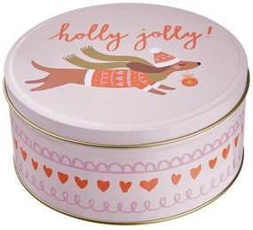 COOKIE JAR Dóza kulatá jezevčík 16,7 cm