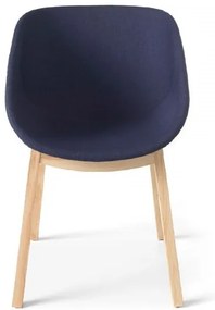 SITIA - Židle HIBISKUS s dřevěnou podnoží