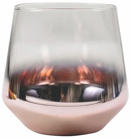 VILLA D’ESTE HOME TIVOLI Set sklenic na vodu Metal Rose, růžová, 320 ml , 2 kusy