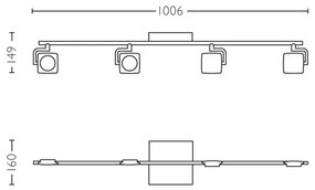 Philips 53194/48/P0 - LED Bodové svítidlo MILLENNIUM 4xLED/4,5W/230V