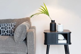 Černý noční stolek v dekoru jasanu Barbier – Zuiver