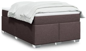 Box spring postel s matrací tmavě hnědá 120x190 cm textil 3285119