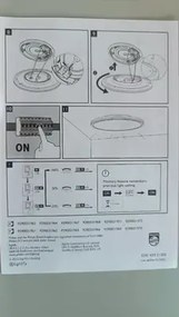 Philips Ozziet 18W černá / LED stropní svítidlo / 2000lm / 4000K / IP2