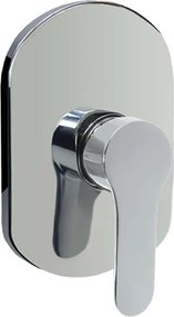 Mereo Mereo, Sprchová podomítková baterie bez přepínače, Zuna, Mbox, kryt, chrom, CB60105ZB