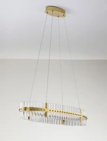LED stmívatelný platinum zlaté designové svítidlo Kezo 130