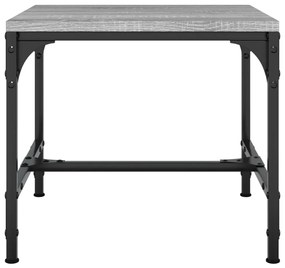 Odkládací stolek šedý sonoma 40x40x35 cm kompozitní dřevo - Default Title