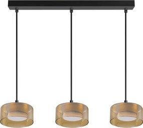 Brilagi - LED Lustr na lanku AURA LUX 3xGX53/30W/230V černá/zlatá