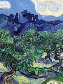 Obrazová reprodukce The Olive Trees (Portrait Edition) - Vincent van Gogh
