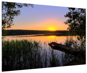 Obraz jezerní krajiny (90x60 cm)