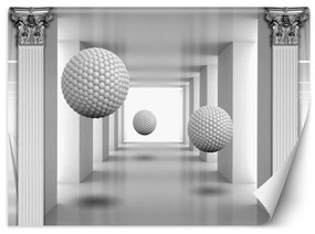 Fototapeta, Tunel 3D koule optické - 300x210 cm