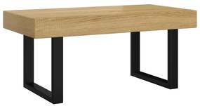 Konferenční stolek Galway - 90x45x40 cm | světle hnědý a černý