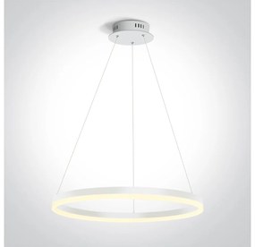 ONE Light 63144A/W/W závěsné LED svítidlo, bílé, 40W, 3000K, ø60cm, IP20