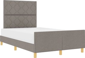 Rám postele s čelo Taupe 120 x 200 cm textil 3344799