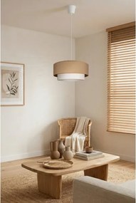 BRILAGI - LED Lustr na lanku BOHO ECO 1xE27/10W/230V pr. 40 cm béžová/krémová