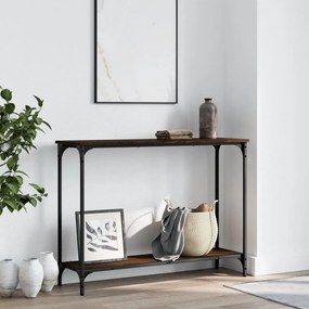 Konzolový stolek hnědý dub 101 x 30,5 x 75 cm kompozitní dřevo - Default Title