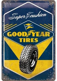Plechová cedule Super Cushion - Good Year Tires, ( x  cm)