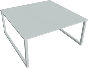 Kancelářský pracovní stůl Hobis USDO 1600, bílá RAL 9016, deskabuk