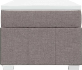 Box spring postel s matrací taupe 100 x 200 cm textil 3285453