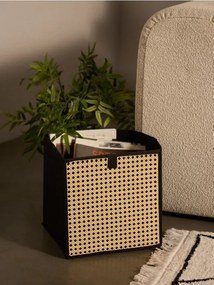 Sinsay - Úložný box s pleteným předním dílem - béžová