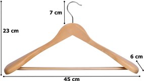 Dřevěný věšák na oblečení (1 ks)