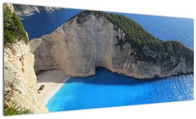 Obraz mořské zátoky - Zakynthos (100x40cm)