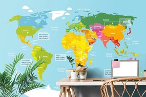 Samolepící tapeta výjimečná mapa světa