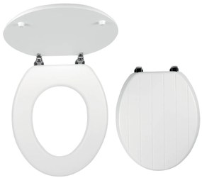 Novaservis - WC sedátko, MDF bílá, panty kov-chrom, WC/PROVENCE