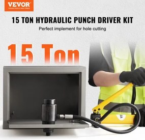 15Tun Hydraulický vyrážecí děrovací nástroj Sada na děrování 1,3–10,2 cm