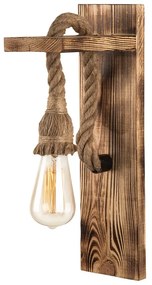 Nástěnné svítidlo v přírodní barvě Woody – Squid Lighting