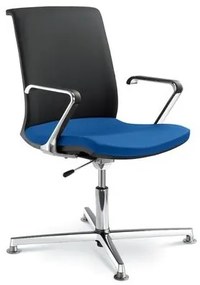 LD seating Kancelářská židle LYRA NET 204-F34-N6 BR-785-N6 pevné područky z leštěného hliníku GALERIE - Čalounění LD seating LÁTKY 2 / VALENCIA, XTREME, STYLE, ASPECT, CURA 2021