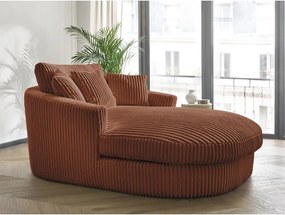 Oranžové manšestrové křeslo Belem – Bobochic Paris