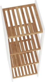 Regál, přírodní bambus / bílá, ERAVA typ2
