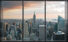 Postershop Fototapeta vliesová: Pohled z okna na Manhattan - 184x254 cm